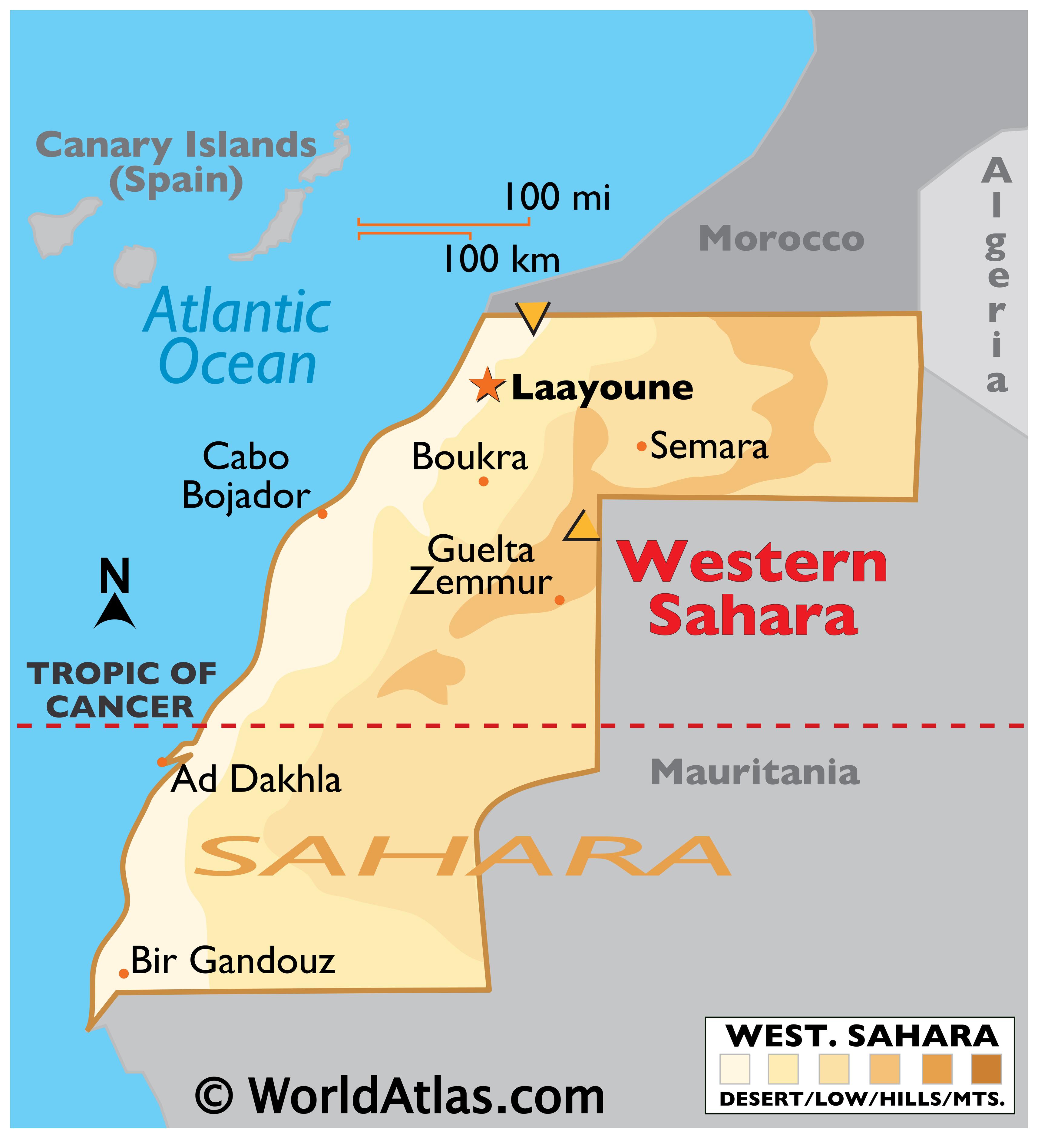 Western Sahara Map Coloring Pages - Learny Kids Western Sahara Map Coloring Pages - Learny Kids