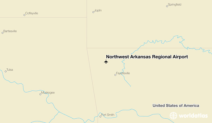 Northwest Arkansas Regional Airport (XNA) - WorldAtlas Northwest Arkansas Regional Airport (XNA) - WorldAtlas