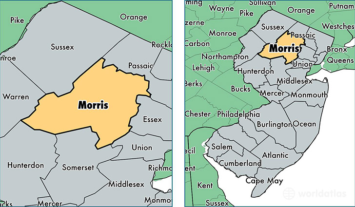 Map Of Morris County New Jersey - Cities And Towns Map Map Of Morris County New Jersey - Cities And Towns Map