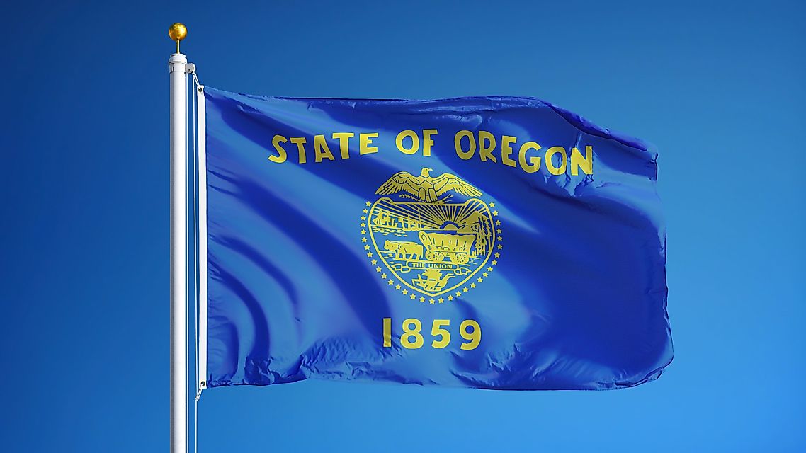 Oregon State Flag - WorldAtlas.com
