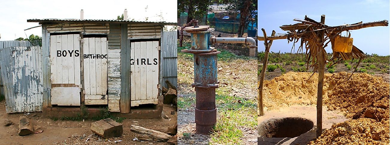 Countries Where Urban Populations Lack Access to Sanitary Facilities ...