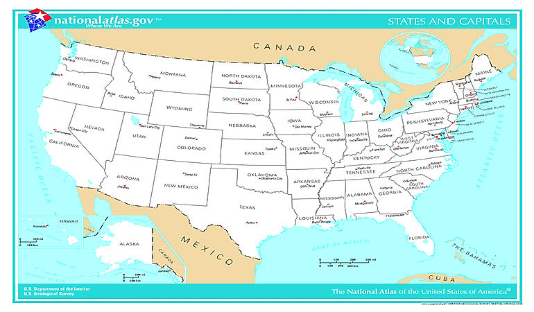 Capital Cities Of The 50 U S States WorldAtlas