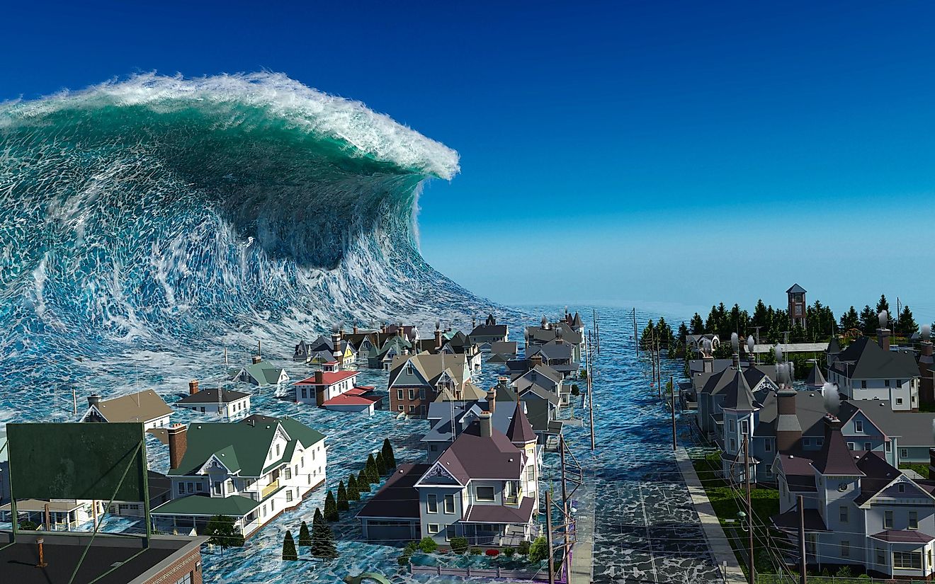 Sea Disappear Before A Tsunami
