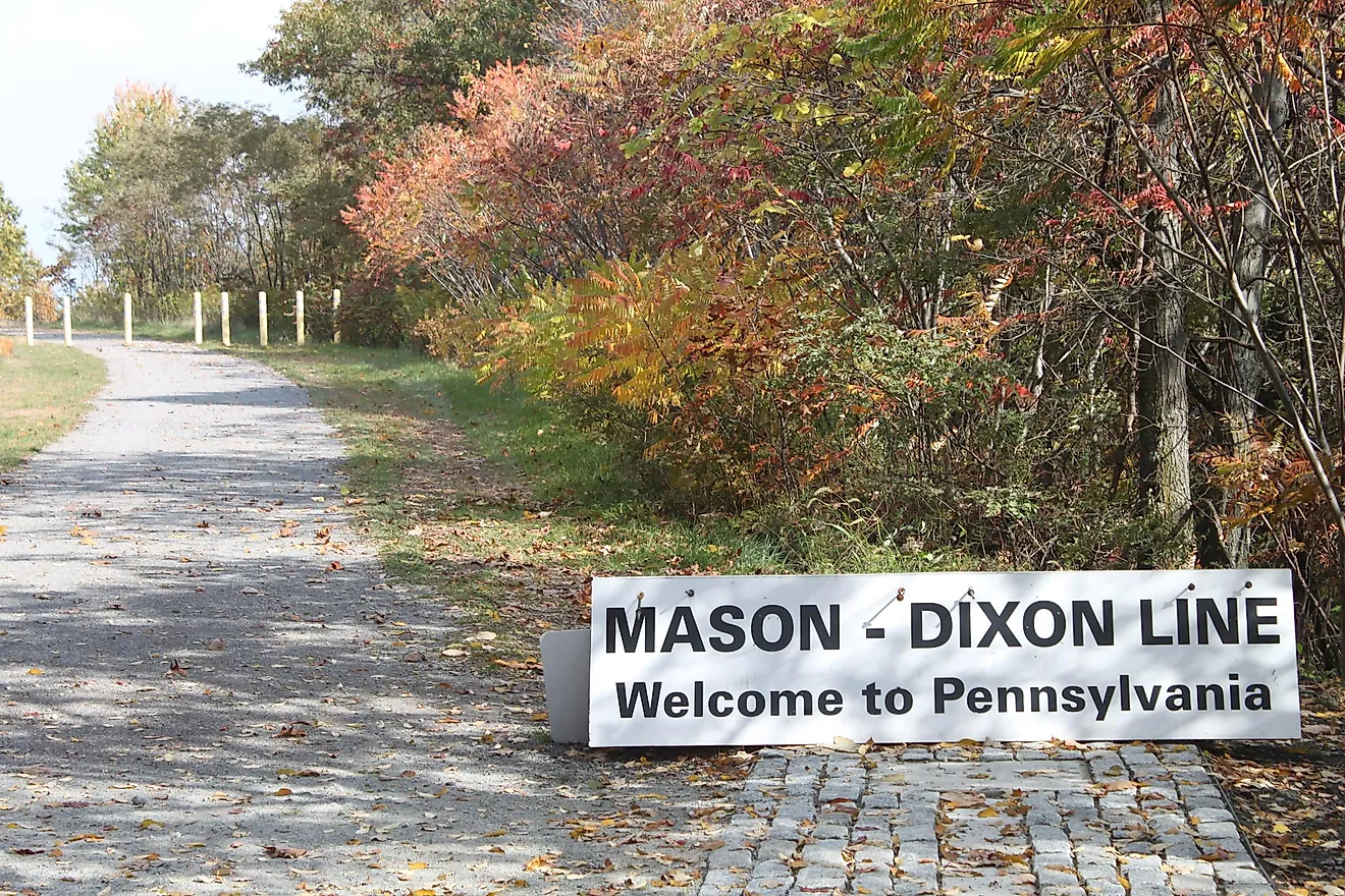 Mason-Dixon Line - WorldAtlas