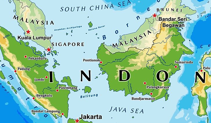 Which Countries Border Indonesia?