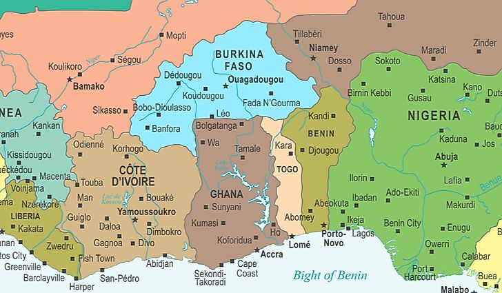 Which Countries Border Togo? - WorldAtlas