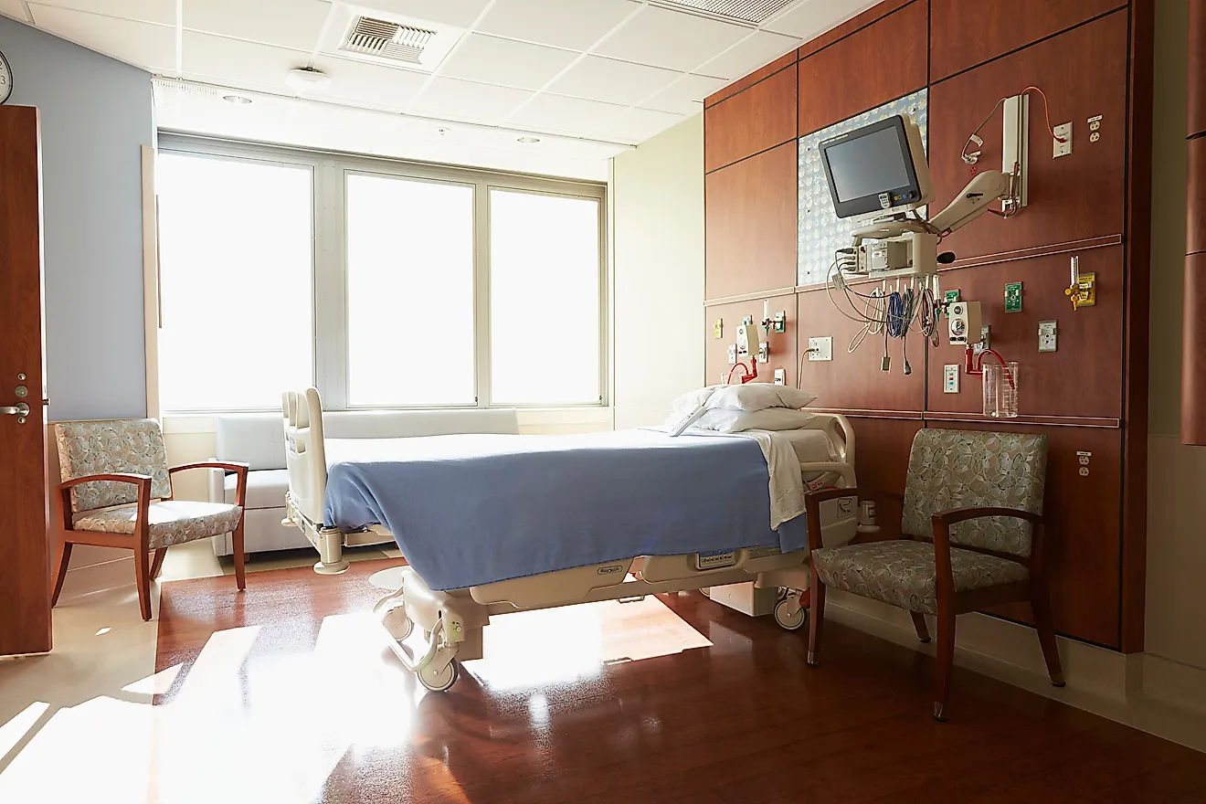 OECD Countries By Hospital Beds