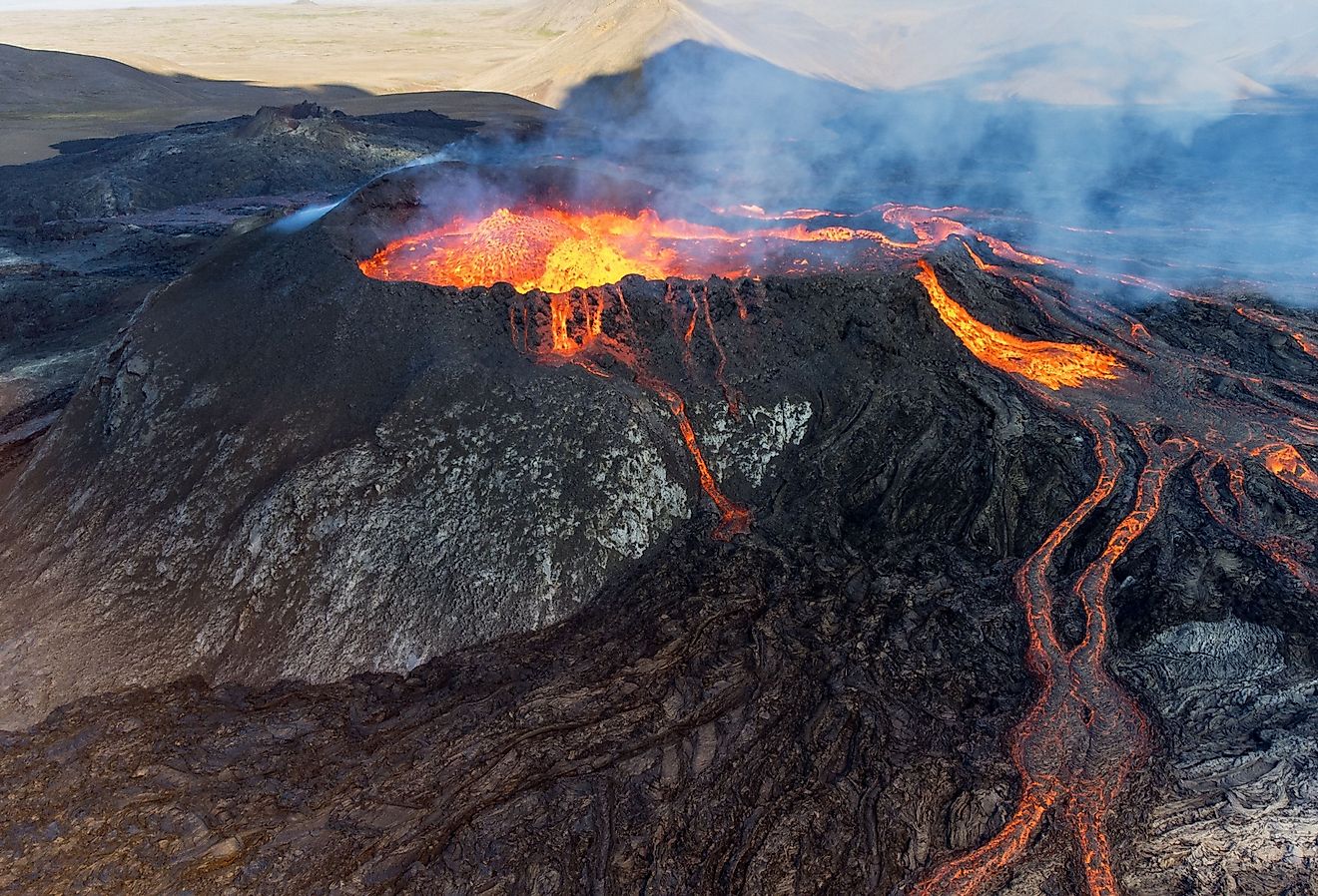 Hawai'i Volcanoes National Park Glows With Fresh Lava Rivers After Sundown