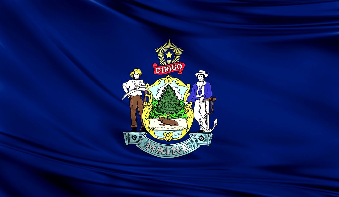 Maine State Flag