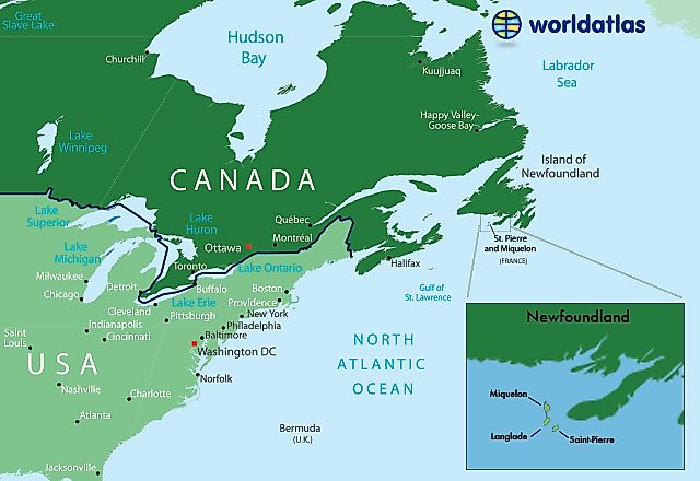 St Pierre & Miquelon - Current French Territories In North America