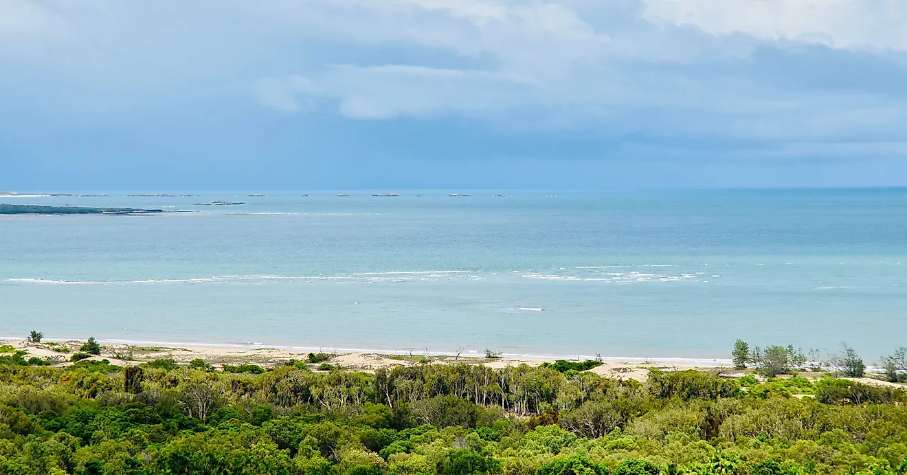 arafura sea south east asia map