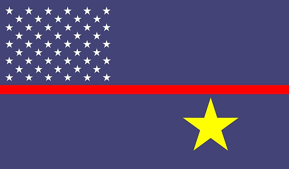 can someone help me identify this flag? saw it in the us on 4th of July ...