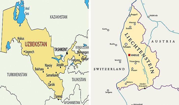 Largest Landlocked Countries In The World - WorldAtlas