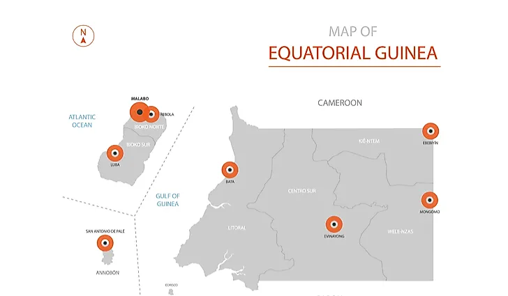 Which Countries Border Equatorial Guinea? - WorldAtlas Which Countries Border Equatorial Guinea? - WorldAtlas