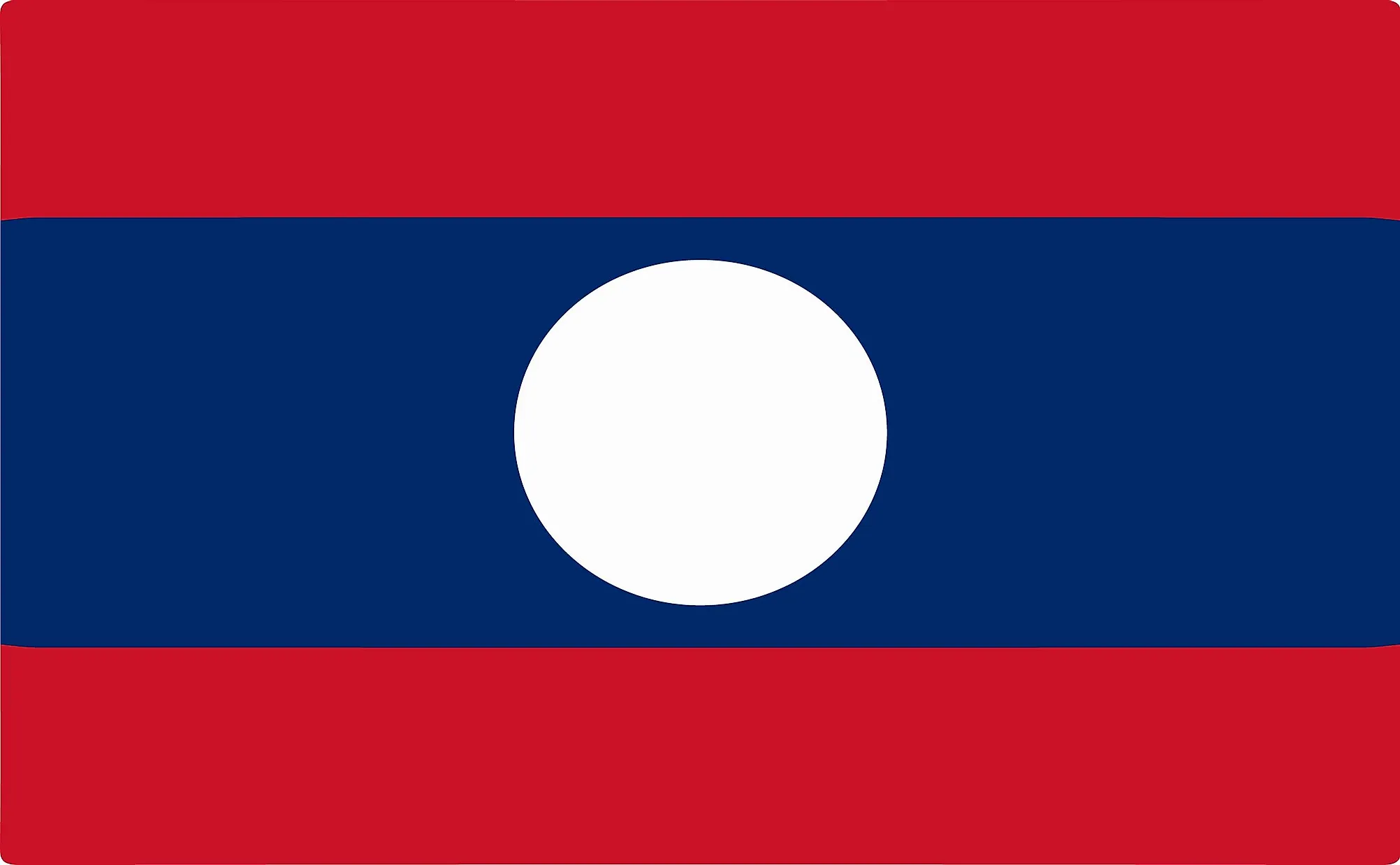 What Do The Colors And Symbols Of The Flag Of Laos Mean? - WorldAtlas