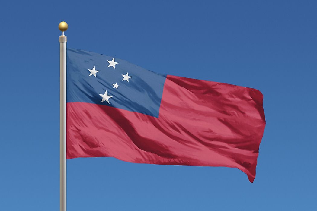 What Do The Colors And Symbols Of The Flag Of Samoa Mean? - WorldAtlas
