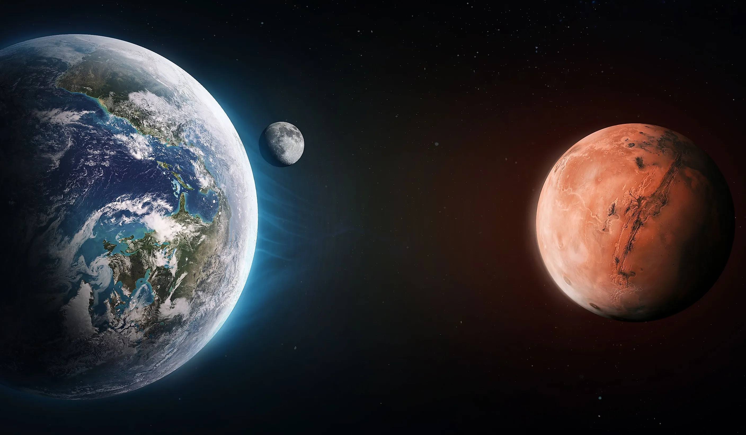 Earth Copared To Mars