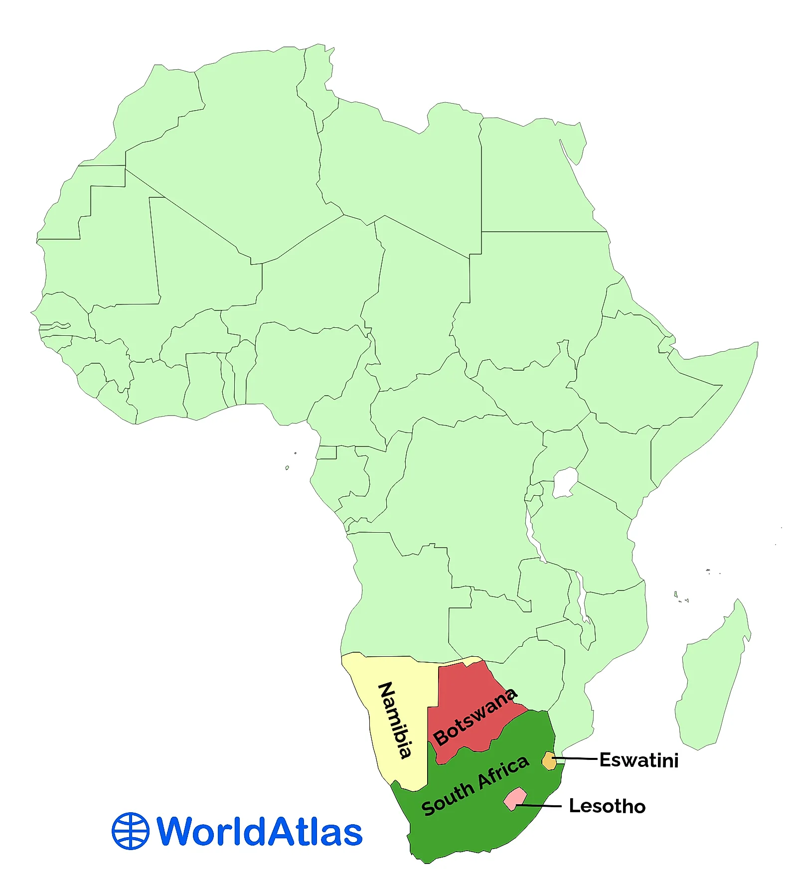 Southern African Countries And Capitals