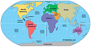 World Map / World Atlas / Atlas of the World Including Geography Facts ...