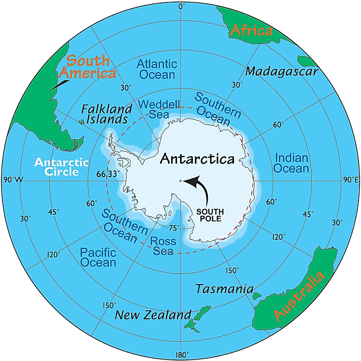 Antarctica Map Map Of Antarctica Facts About Antarctica And The 