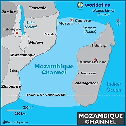 Mozambique Sea Map