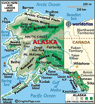Alaska Map / Map of Alaska / Geography of Alaska - Worldatlas.com