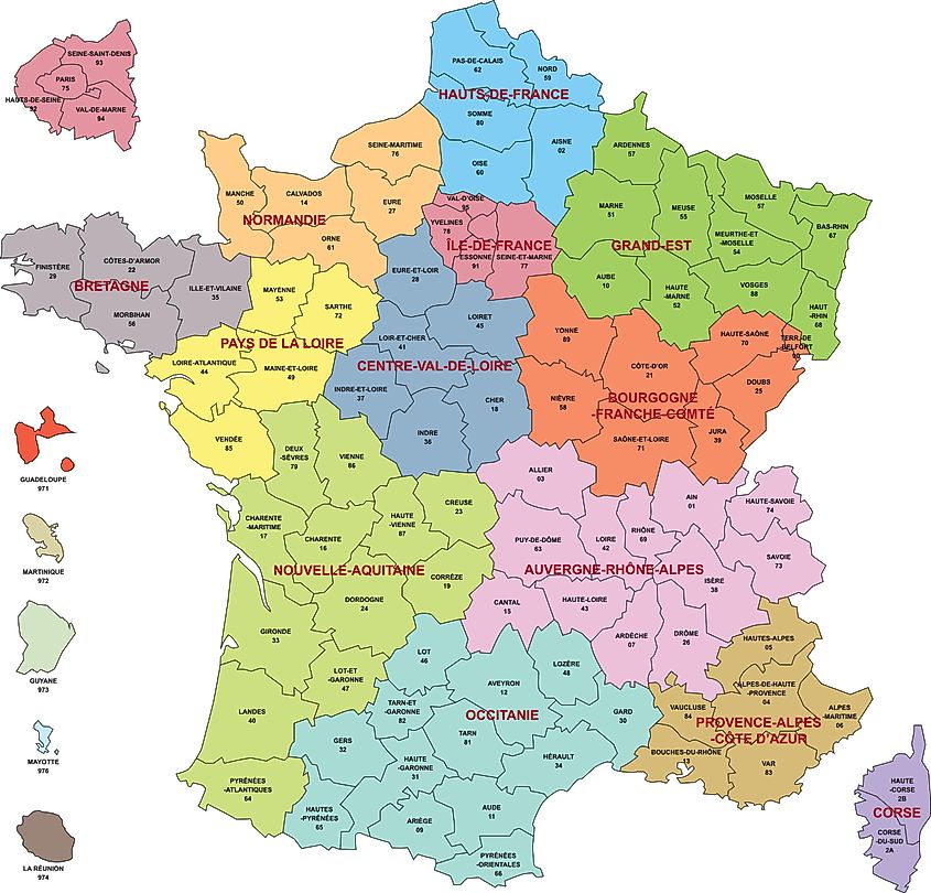 Flagmap Of France And Its 18 Administrative Regions 46 OFF Flagmap Of France And Its 18 Administrative Regions 46 OFF
