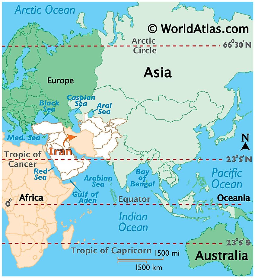 Elburz Mountains Physical Map