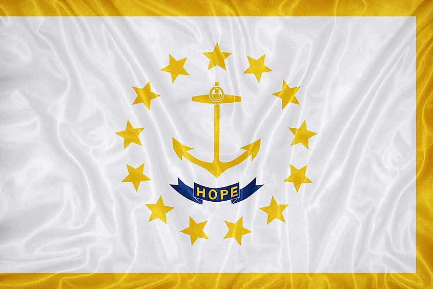 Rhode Island State Flag - WorldAtlas
