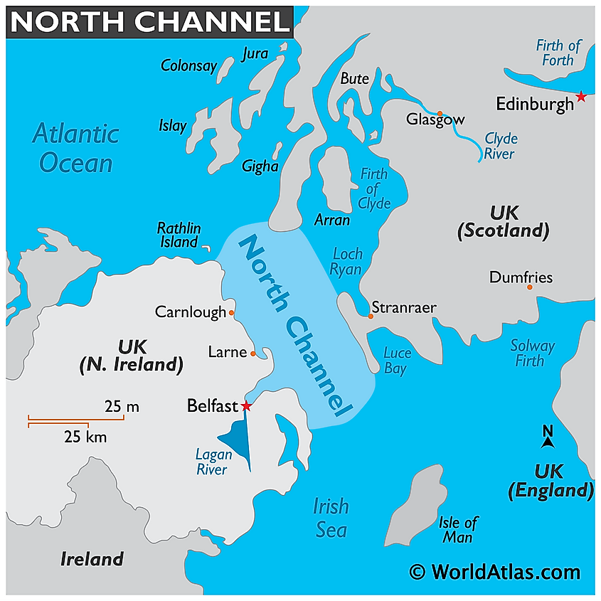 North Channel - WorldAtlas North Channel - WorldAtlas