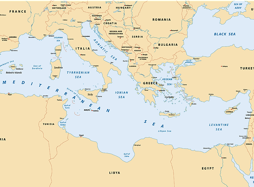 Adriatic Sea WorldAtlas