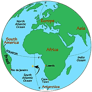 Map of St. Helena Island and Information Page