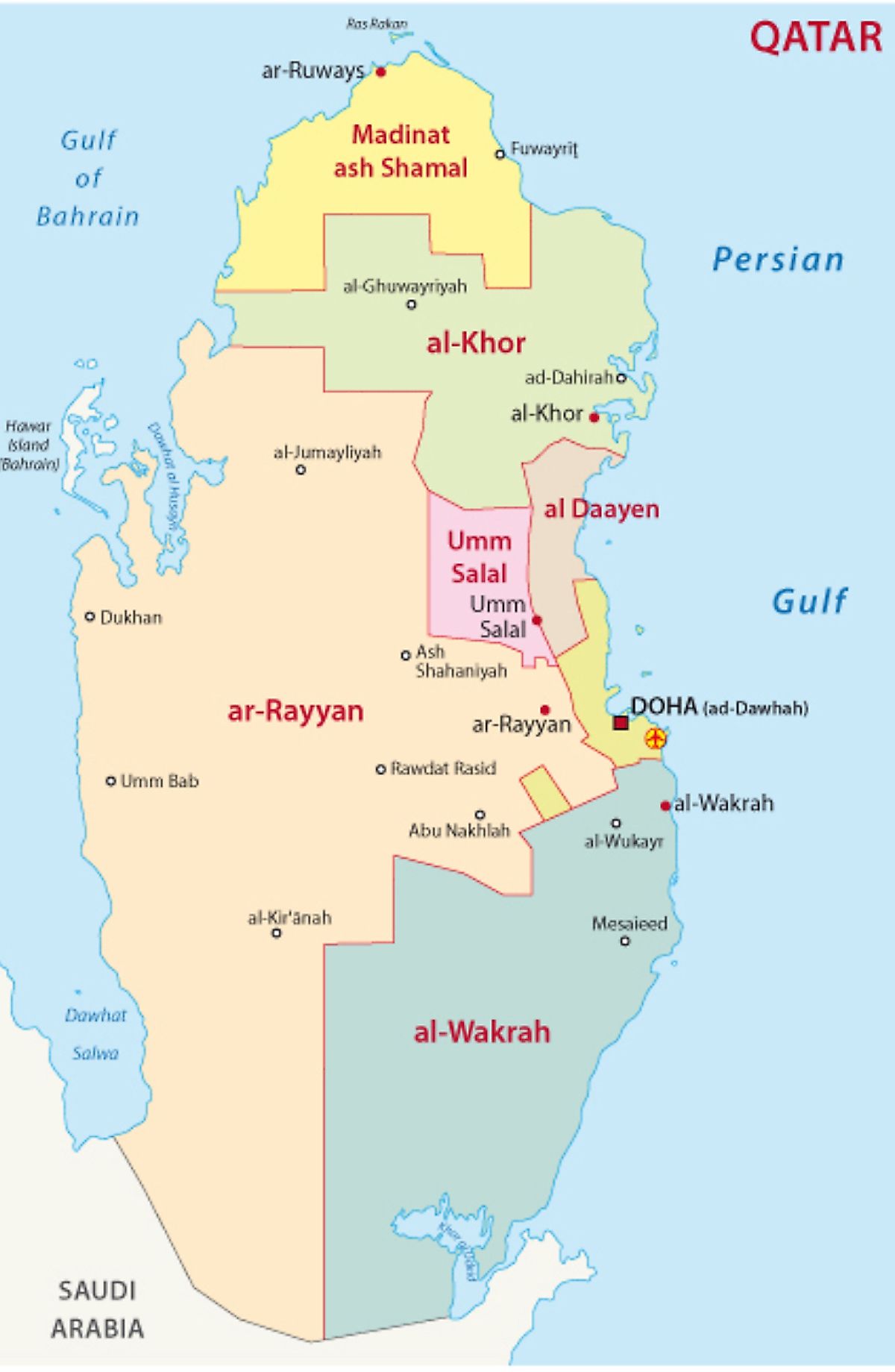 Qatar Maps & Facts - World Atlas